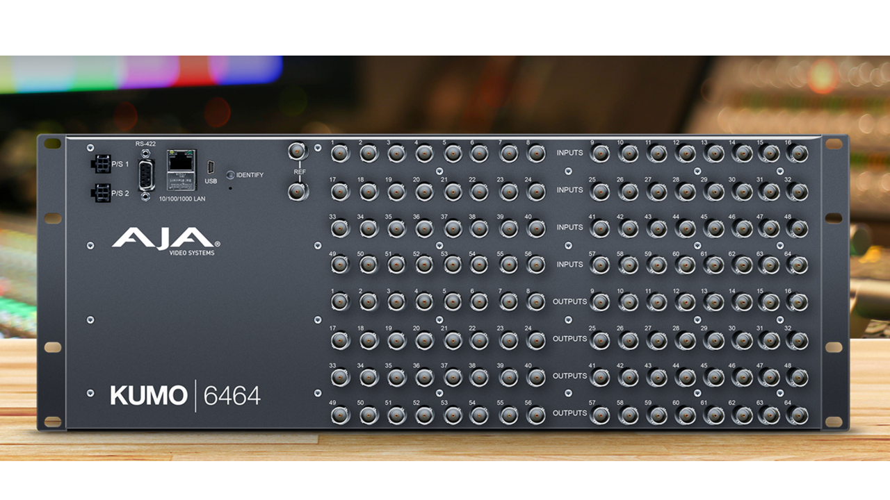 AJA KUMO-6464-R0 KUMO 64x64 Compact SDI Router, with 1 Power Supply ...