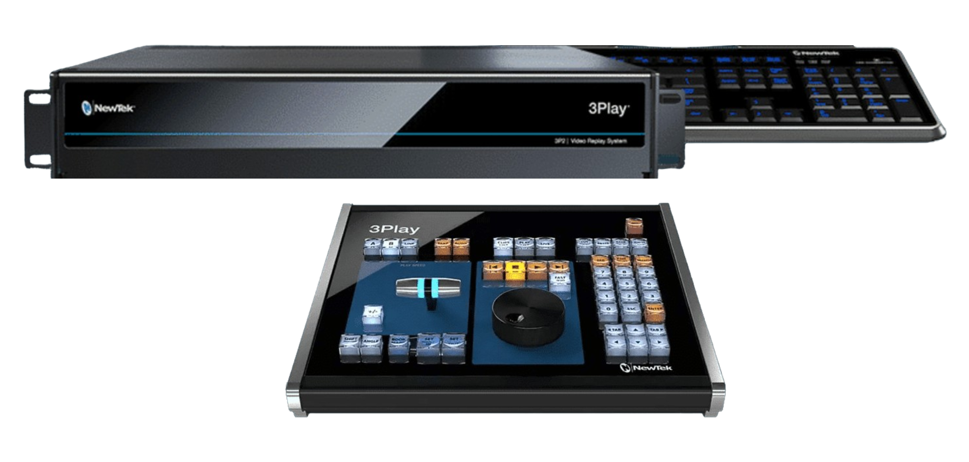 Vizrt (Newtek) 3Play 3P2 2RU - Includes 3Play 3P1 Control Panel – store ...