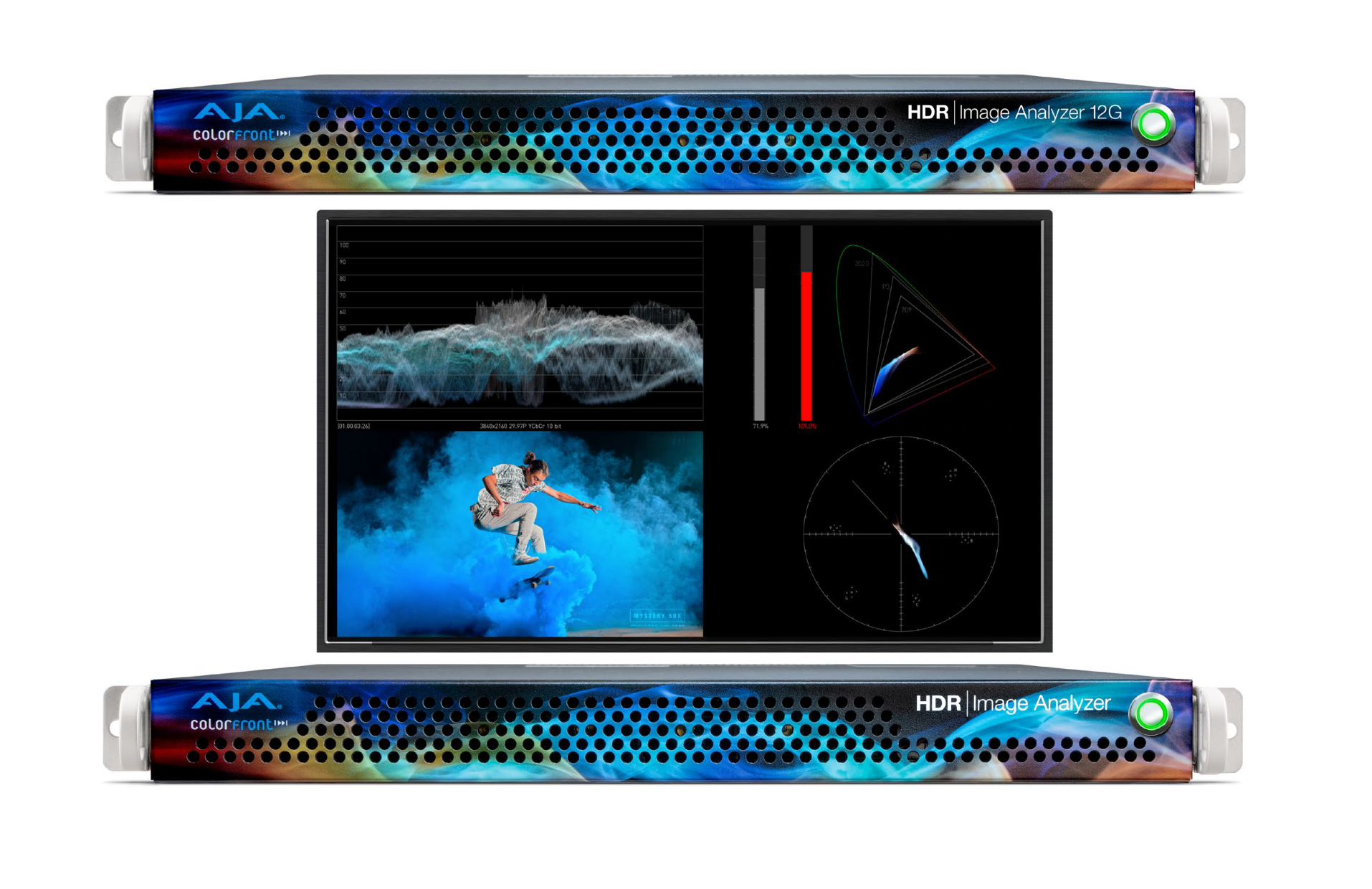 1RU 12G-SDI for Real Time HDR Analysis with Waveform, Histogram and Ve ...